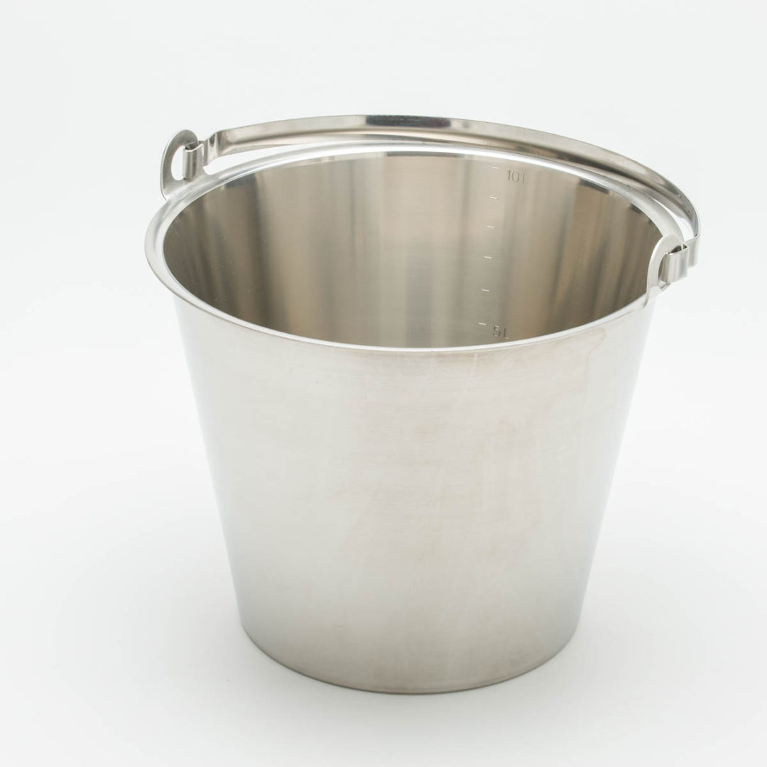 10L S/S Bucket | EM Supplies